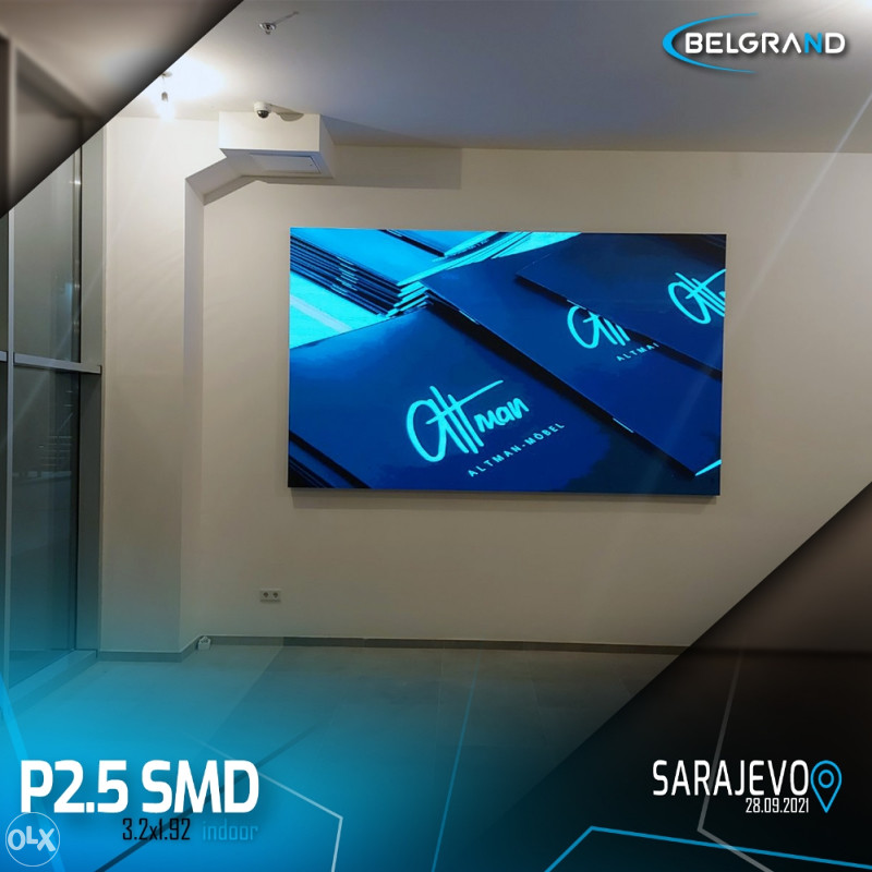 BELGRAND P2.5 SMD LED REKLAMA DISPLEJ - Reklame i dekoracije - OLX.ba