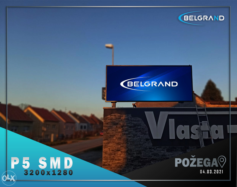 BELGRAND P5 SMD LED REKLAMA DISPLEJ BILBORD - Ostalo - OLX.ba