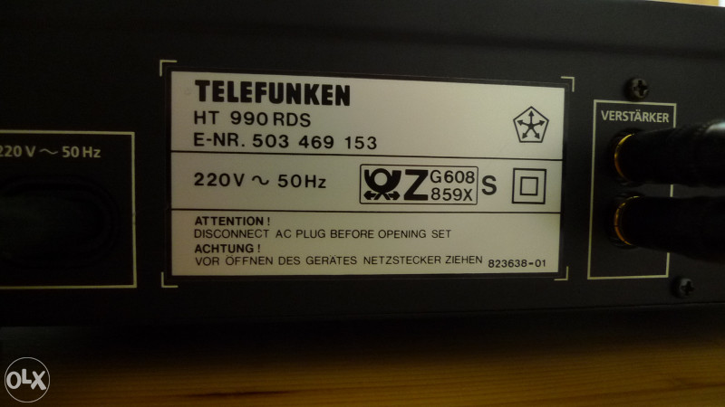 Telefunken HT 990 RDS - CD Player, Recorder i tuner - OLX.ba