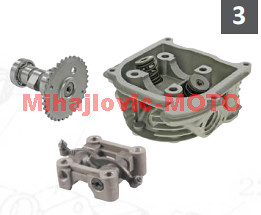 Glava cilindra za skuter sa bregastom 4t gy6 50cc VPC - Glave motora/cilindra - OLX.ba