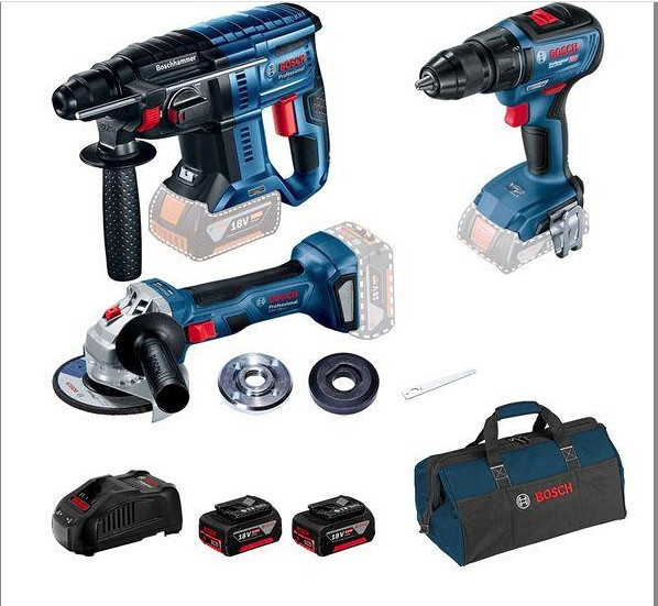 BOSCH 3 tool kit 18V GBH180 GSR18V-50 GWS180 - Razni alati - OLX.ba