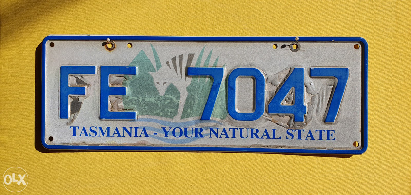 Stare tablice tablica TASMANIA - Tablice za vozila - OLX.ba