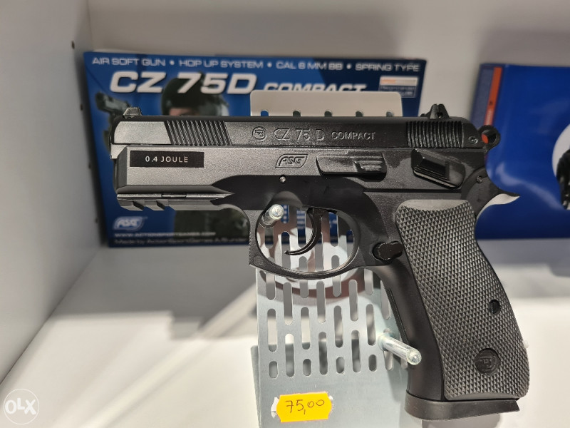 Pistolj Ceska Zbrojovka CZ 75D Compact Airsoft - Airsoft puške/pištolji ...