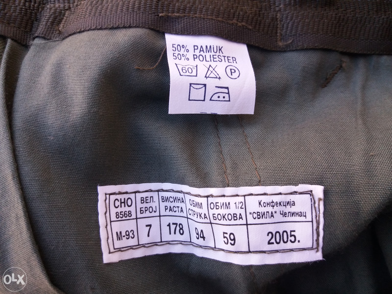 Vojna uniforma VRS M93 komplet - Vojna oprema - OLX.ba