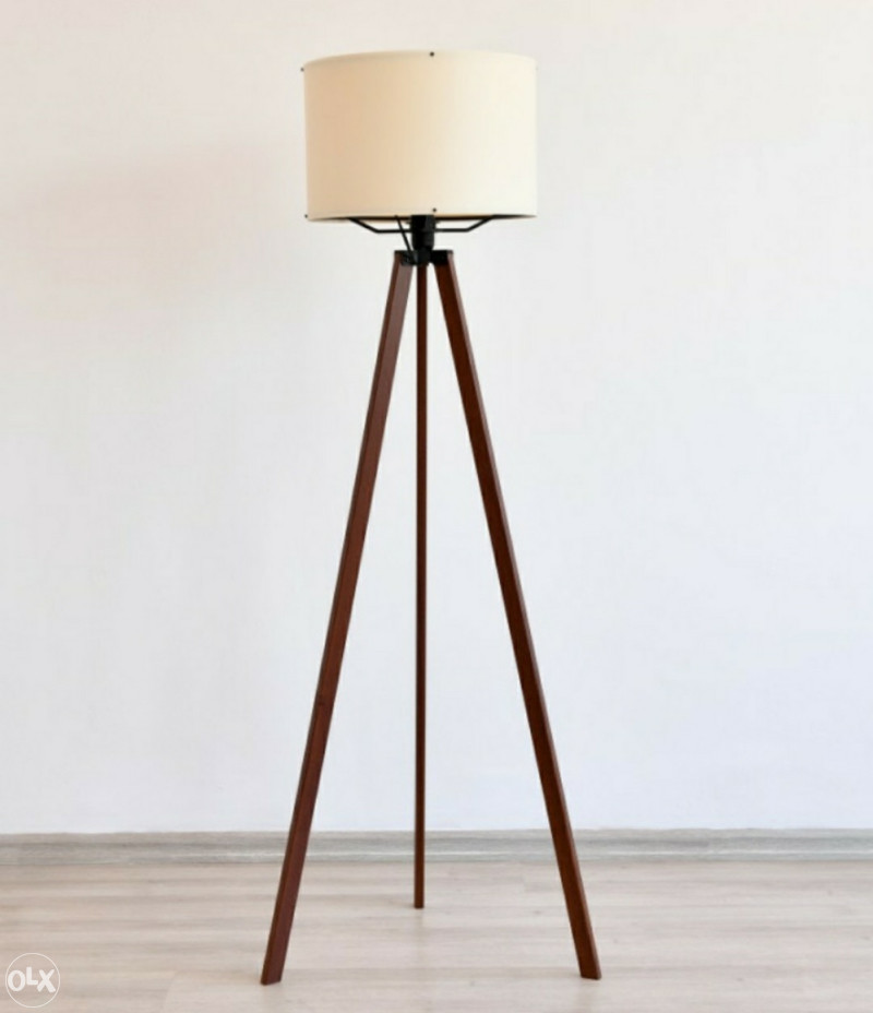 Lampa podna tripod, 120cm, bež - Moj dom - Podne lampe - Novo Sarajevo ...
