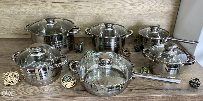 SET INOX POSUDJA WULLERHAUS VRHUNSKI KVALITET ŠERPE TAVE - Šerpe - OLX.ba