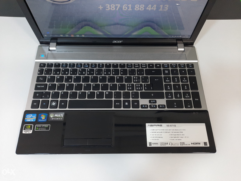 Laptop Acer Aspire V3 i5-3210M 750GB 8GB 15,6" LED - Laptopi - OLX.ba
