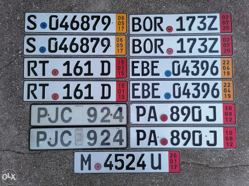 REGISTARSKE TABLICE LOT - Kolekcionarstvo - Tablice za vozila - Kakanj ...