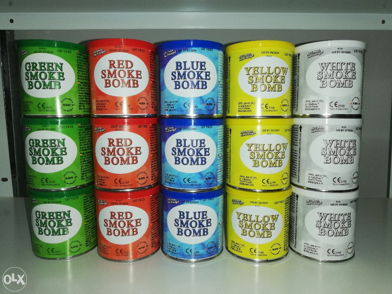 Profi dimovi/dimne bombe/dim - limenke - Pirotehnika - OLX.ba