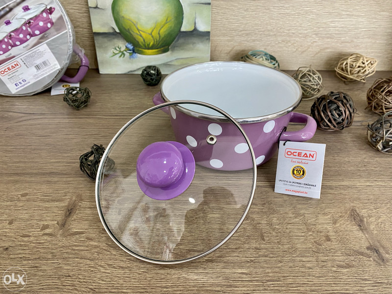 SET POSUDJA ŠERPE TAVE PRZILICA OCEAN VIOLET PREMIUM SERPE - Šerpe - OLX.ba