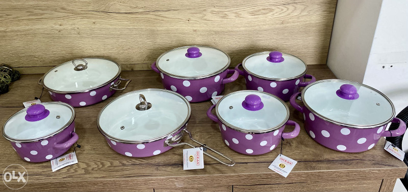 SET POSUDJA ŠERPE TAVE PRZILICA OCEAN VIOLET PREMIUM SERPE - Šerpe - OLX.ba