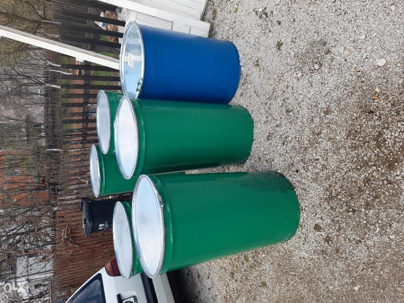 Bure metalno sa poklopcem 200 litara novo komada 10 - Burad (velike ...