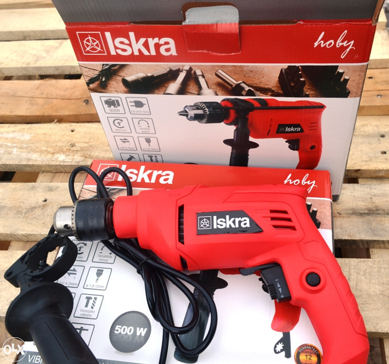 BUSILICA VIBR. ISKRA GX-IED040-2 500W za beton drvo - Bušilice - OLX.ba