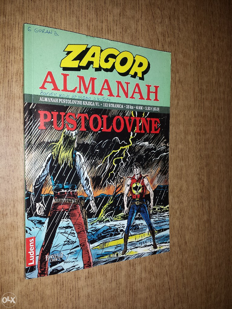 Zagor Almanah 6. Čovjek koji je došao s kišom (Ludens) - Stripovi - OLX.ba