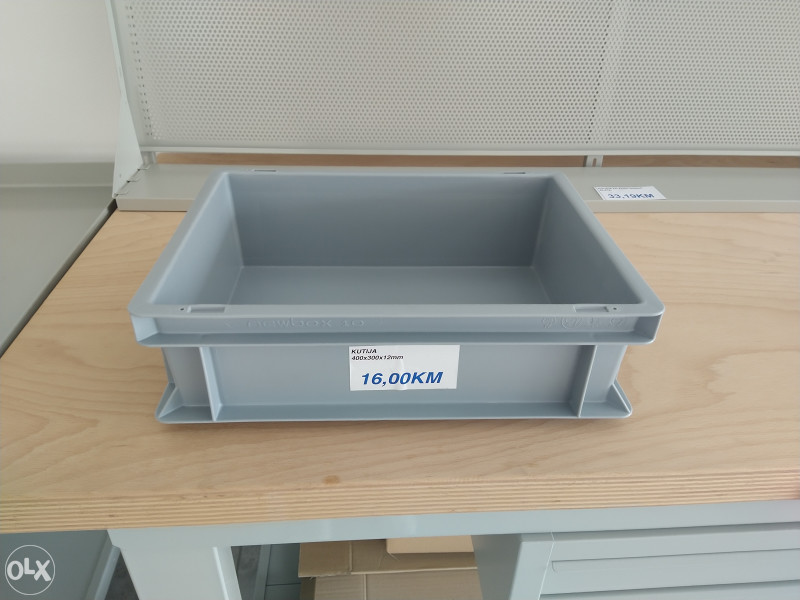 Plastična gajba, plastične gajbe 400x300x120 mm - Biznis i Industrija ...
