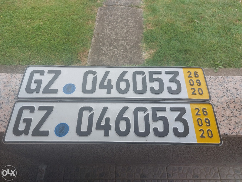 REGISTARSKE TABLICE.PAR. - Tablice za vozila - OLX.ba