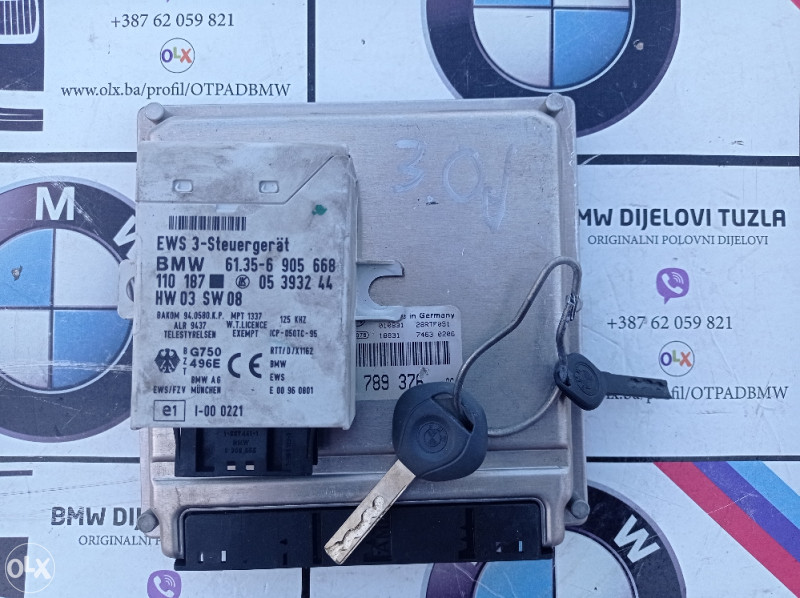 Kompjuter ECU EWS kod kljuca BMW E39 530D E46 330D 3.0D - ECU jedinice/Procesori/Kompjuteri - OLX.ba