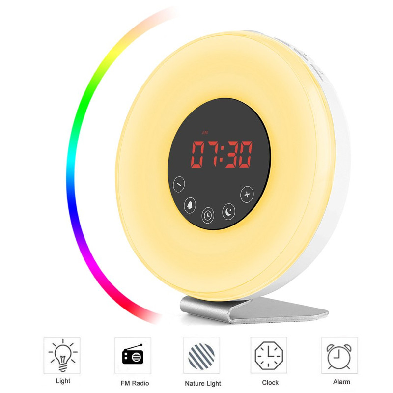 Wake-Up Light,budilnik,alarm,FM Radio,Sunrise Simulation - Zidni i ...