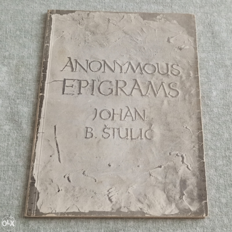 Džoni Štulić - Anonimni epigrami - Anonymous epigrams - Ostalo - OLX.ba