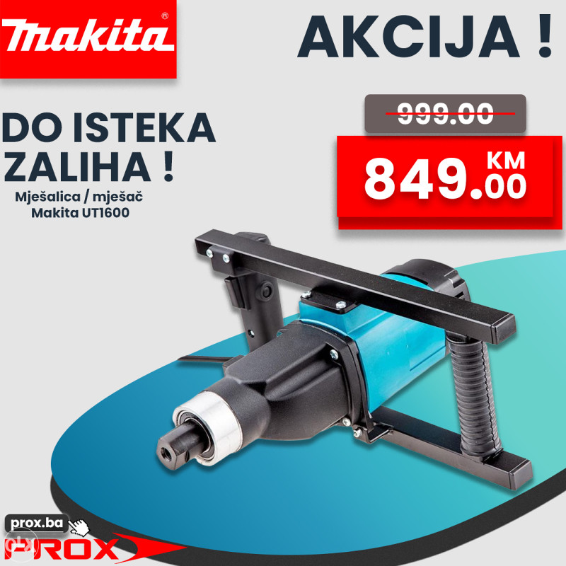 Mješalica / mješač Makita UT1600 - Mikseri za ljepilo, beton i boje ...