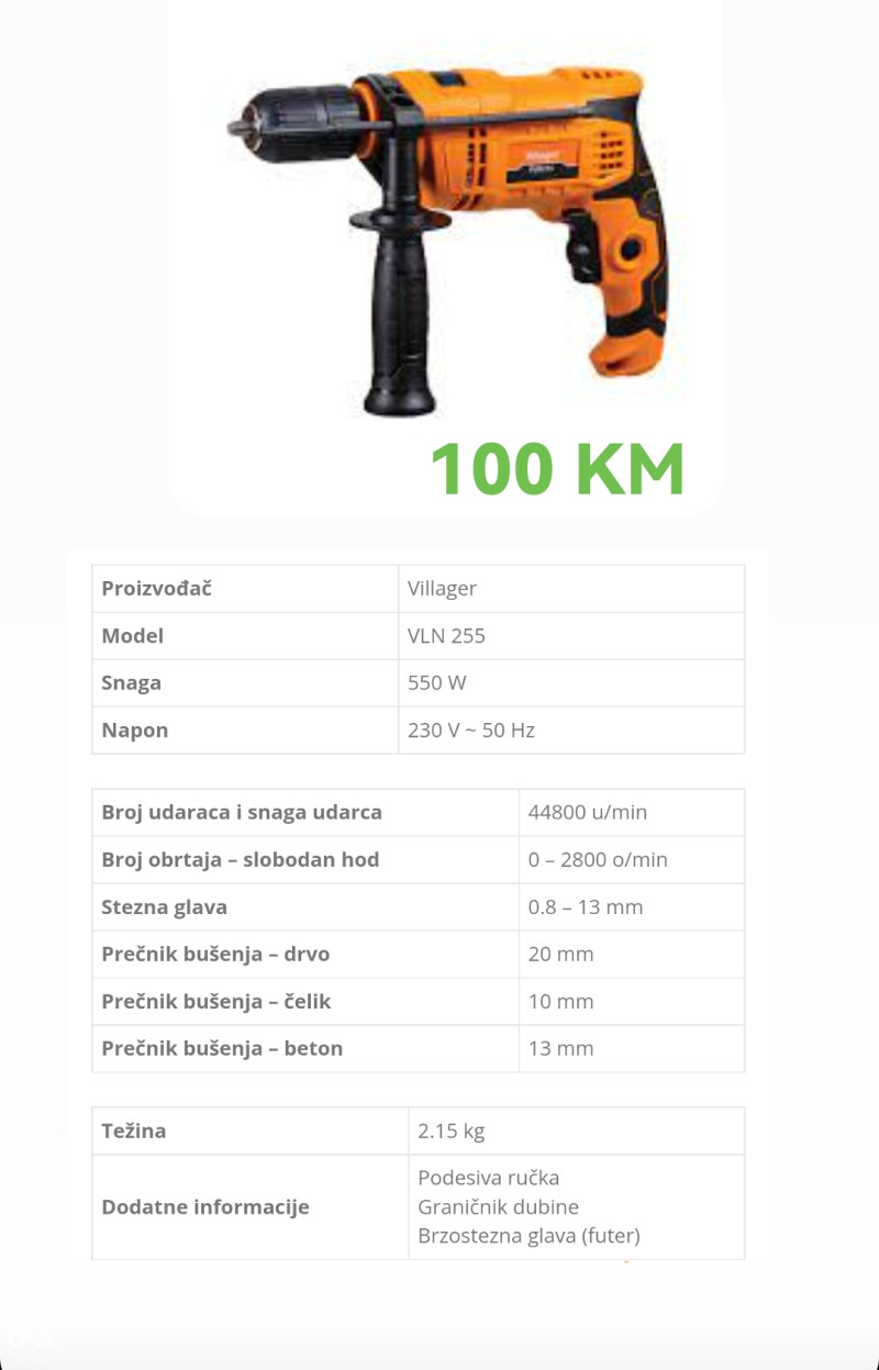 Aku busilica busilice 18V 2.0 Ah - Bušilice - OLX.ba