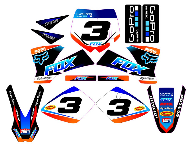 KTM SX 50 mini 2002 - 2008 folije naljepnice kroser - Tuning za ...