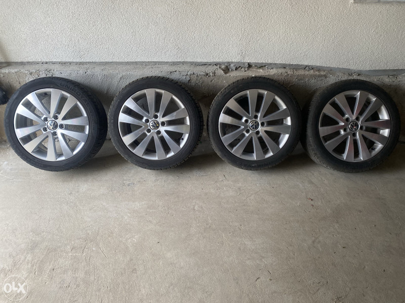 Alu-feluge 17-ke sa gumama,pasu na Golf 6,Passat - Felge s gumama - OLX.ba