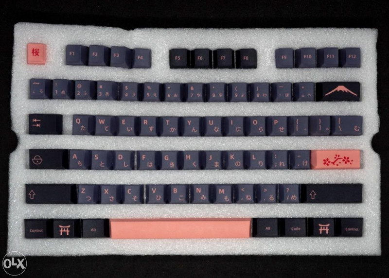 GMK Clone Night Sakura PBT Dye 136 tipki keycap set - Tastature - OLX.ba