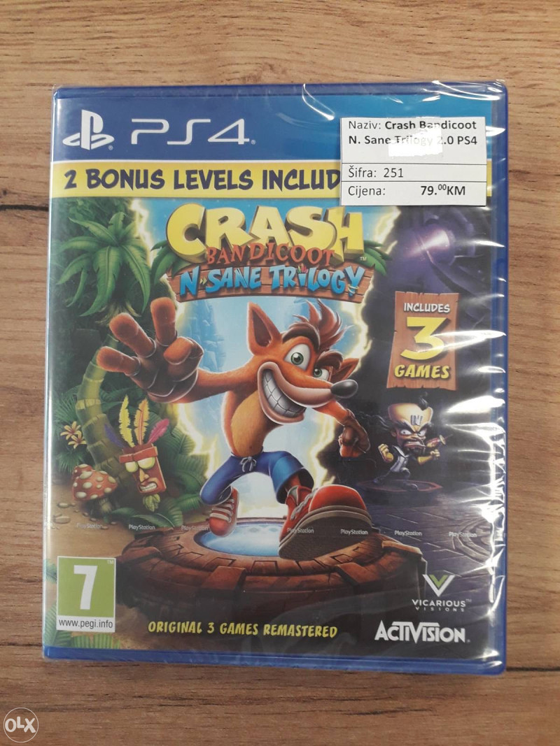 Crash Bandicoot N Sane Trilogy PS5 - Igre - OLX.ba
