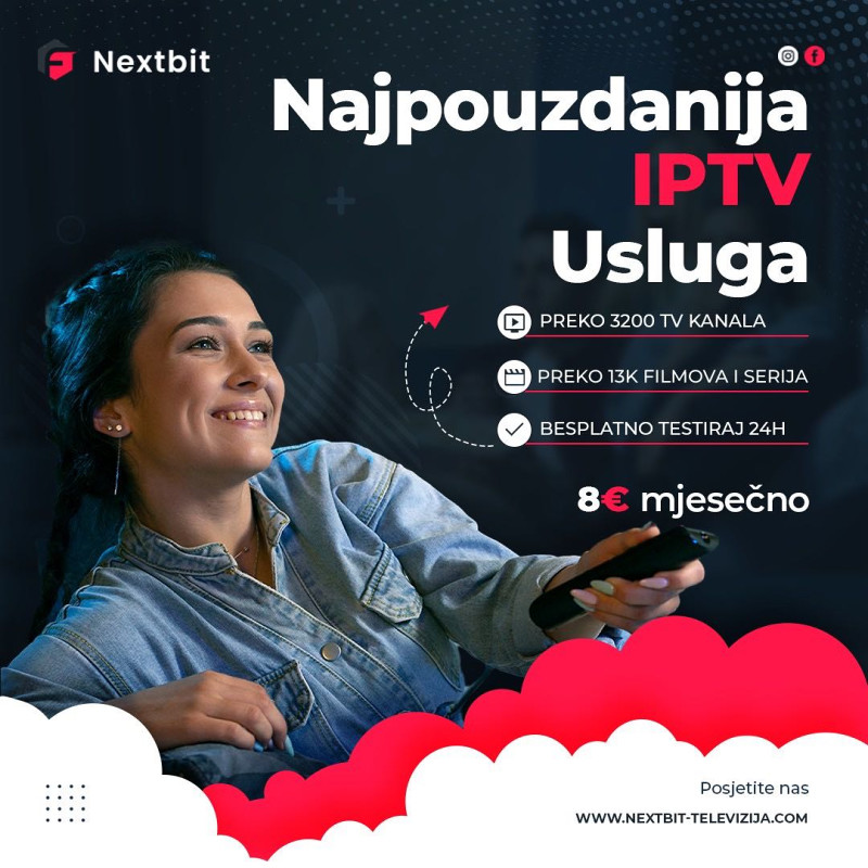 NextBit - BROJ JEDAN IPTV USLUGA U SVIJETU - TV boxovi - OLX.ba