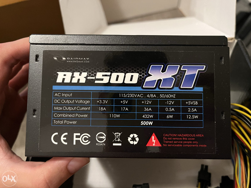 Raidmax RX-500XT napajanje 500W - Napojne jedinice - OLX.ba