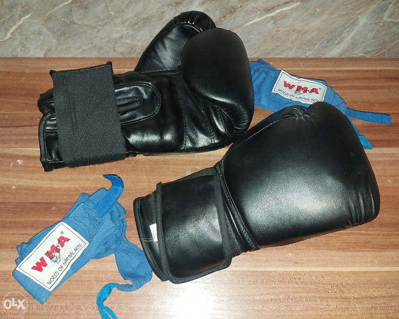 Bokserske rukavice prof. sa trakama 14 oz - Rukavice - OLX.ba