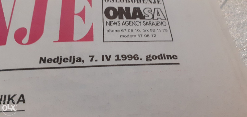 Ratne novine Oslobođenje - Magazini - OLX.ba