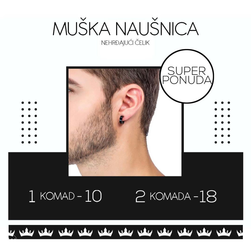 Muske nausnice muska nausnica mindjuse alke - Naušnice - OLX.ba