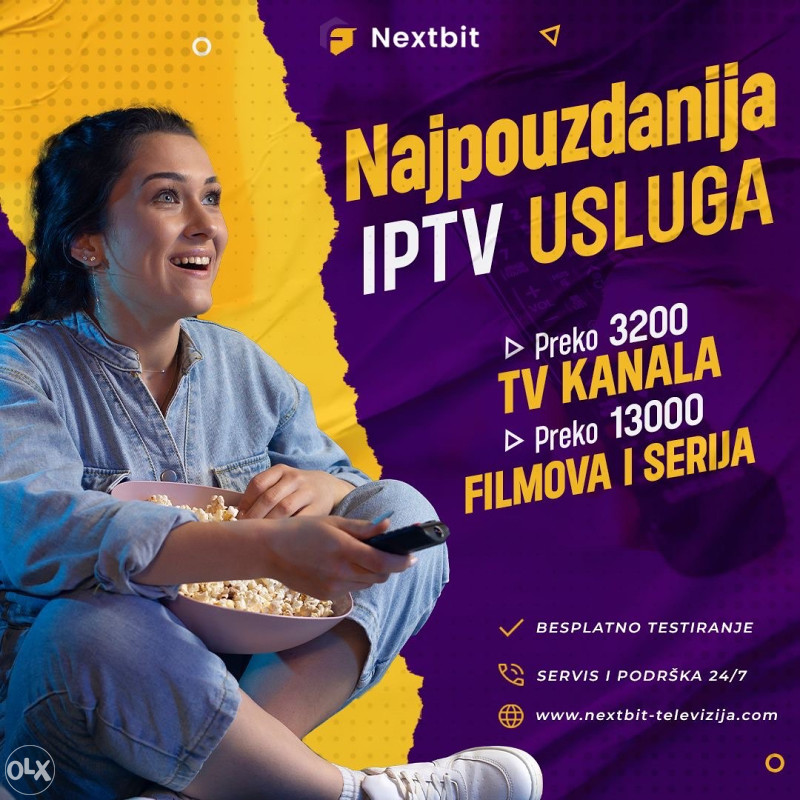 NextBit - BROJ JEDAN IPTV USLUGA U SVIJETU - TV boxovi - OLX.ba