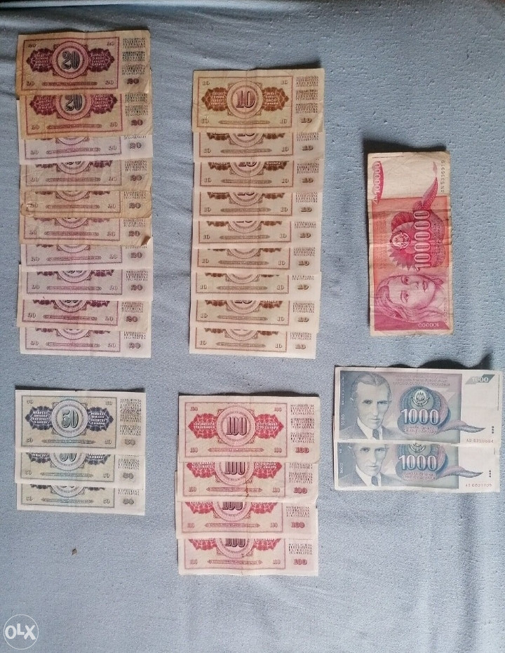 Novcanice jugoslavija juga sfrj - Novčanice - OLX.ba