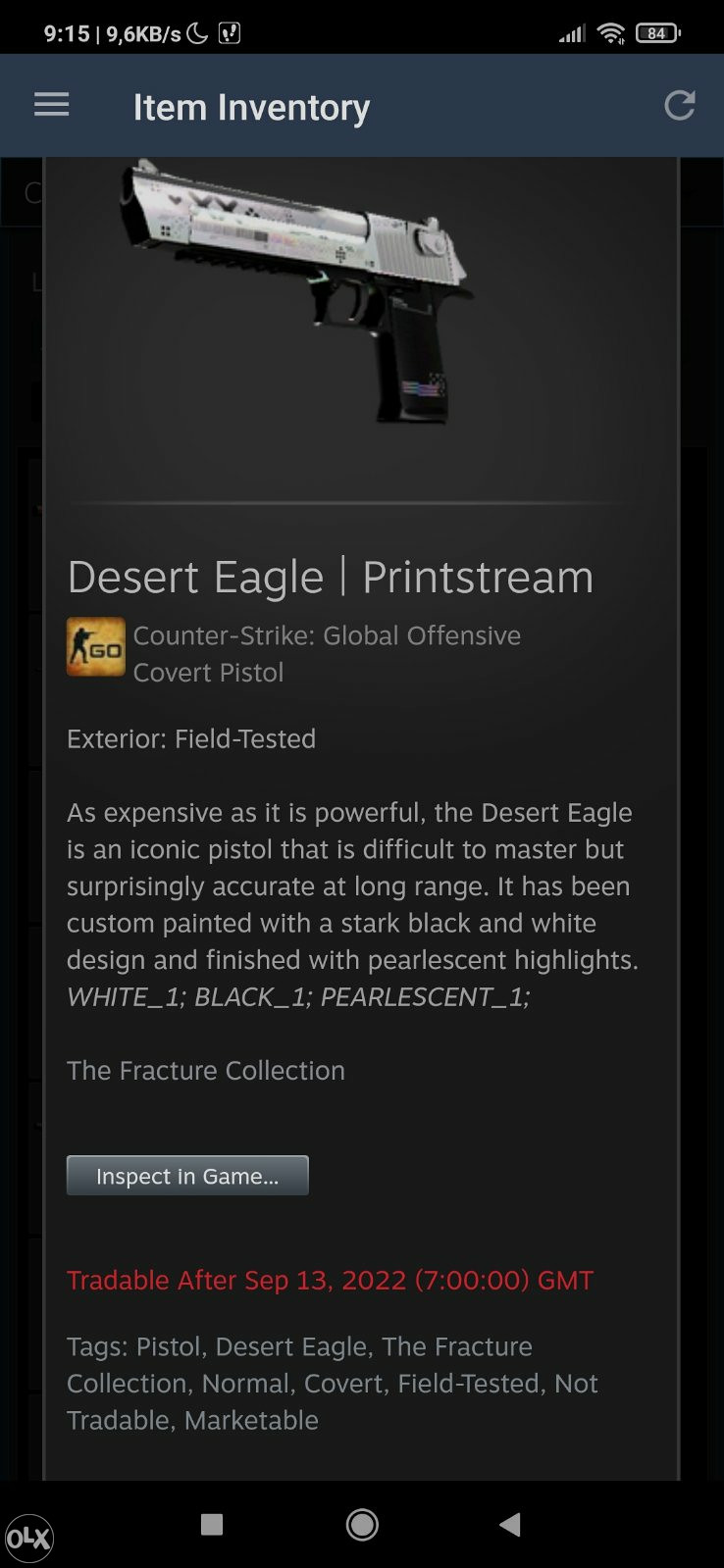 CSGO SKINOVI CSGO SKIN DESERT EAGLE PRINTSTREAM FT - Ostalo - OLX.ba