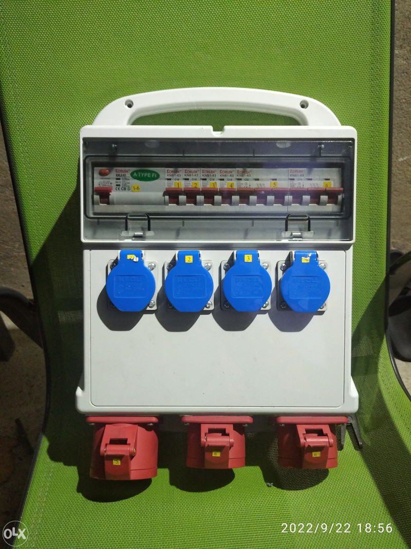 Ormar sa osiguracima i uticnicama. - Produžni strujni kablovi - OLX.ba