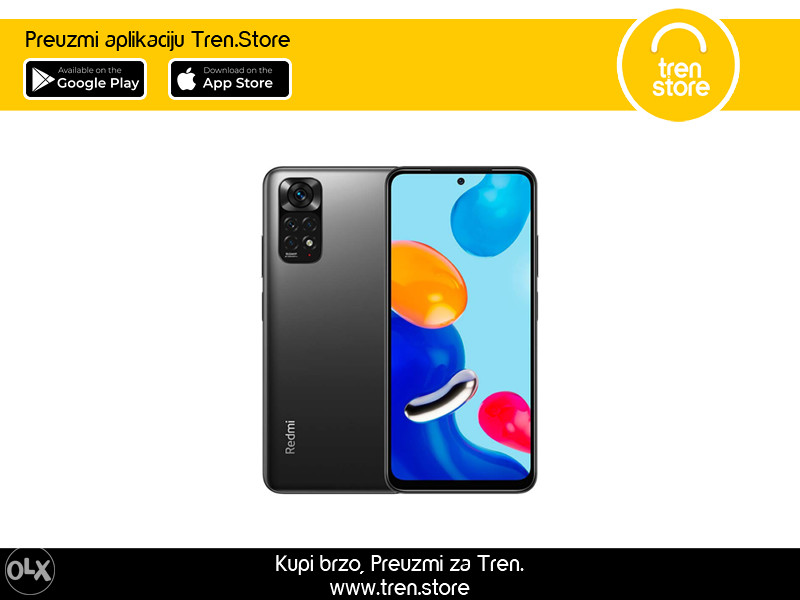 Xiaomi Redmi Note 11 Pro 6GB 128GB Mobitel Sivi - Mobiteli - OLX.ba