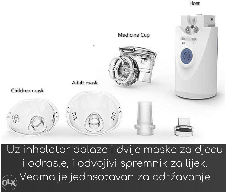 Inhalator/nebulizator za djecu i odrasle - Inhalatori - OLX.ba
