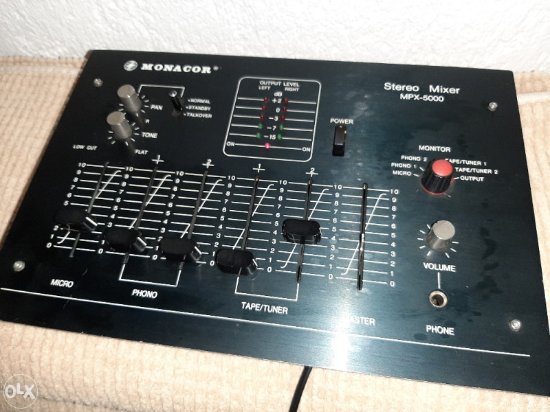MONACOR Stereo Mixer MPX-5000 Mikseta - Miksete - OLX.ba