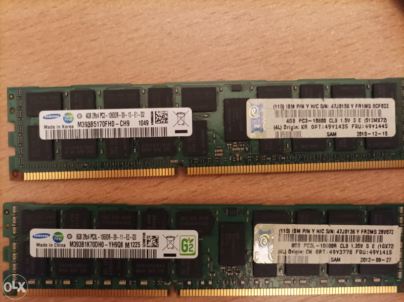 RAM memorija za server 8GB, 4GB - Memorije (RAM) - OLX.ba