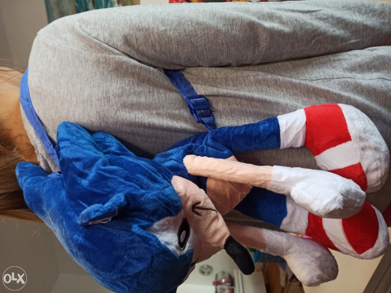 Sonic plavi plišani ruksak visina 45 cm - Plišane igračke - PIK.ba