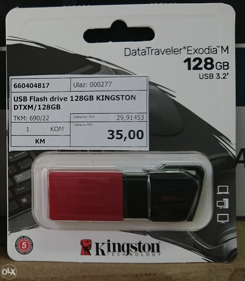 Kingston USB stik 128GB USB 3.2 - USB Memorija / stick - OLX.ba
