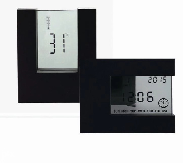 Kucni sat sa prikazom dana,vremena,temperature - Zidni i Stoni Satovi ...