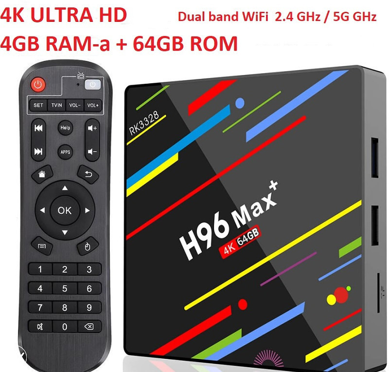 TV Box H96 MAX PLUS 4/64GB Android Smart - TV boxovi - OLX.ba