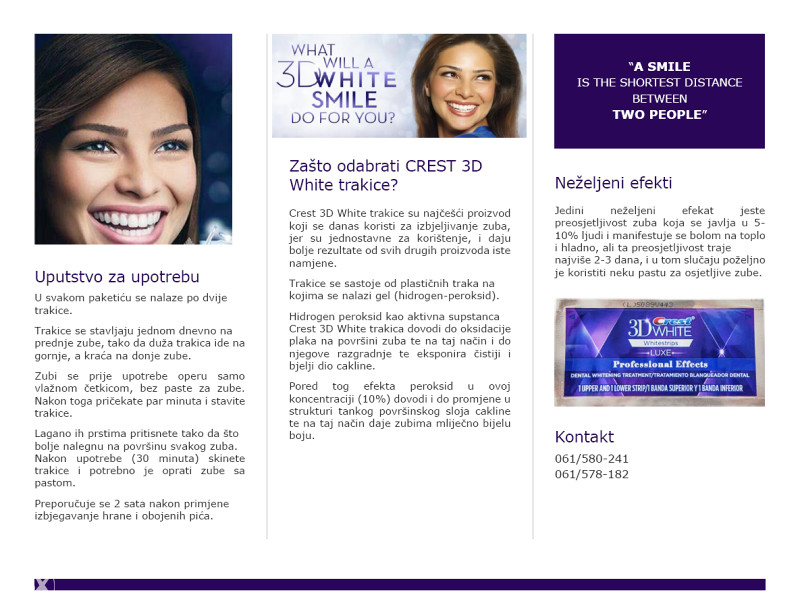 Crest 3d White trakice za zube 10 paketica 20 trakica - Uređaji i ...