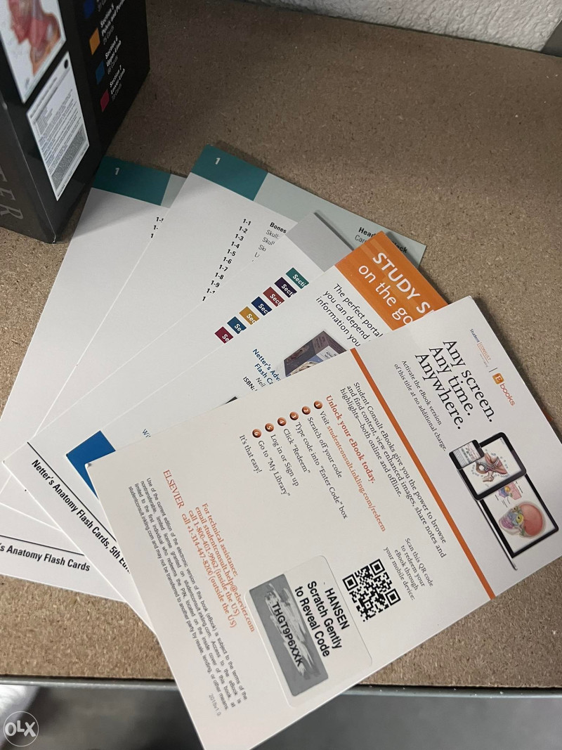 NETTER ANATOMSKI ATLAS+FLASH CARDS - Atlasi - OLX.ba