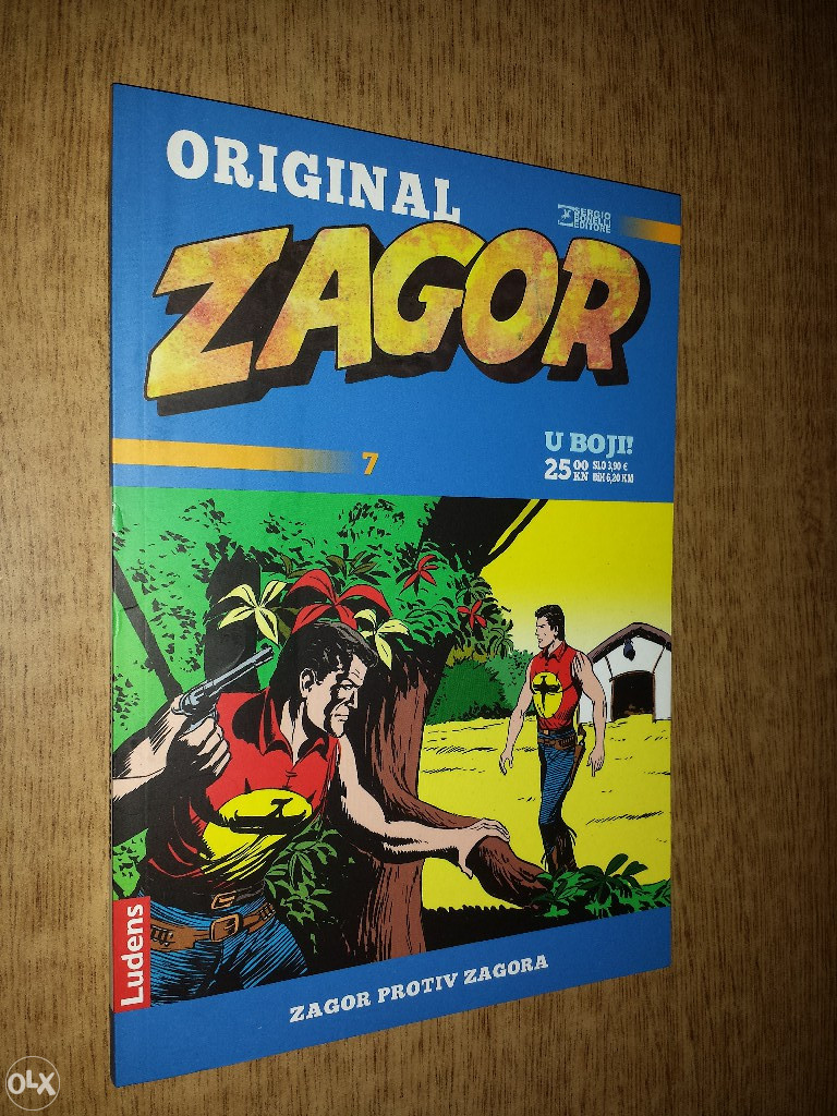 Zagor original 7. Zagor protiv Zagora -U BOJI- (Ludens) - Stripovi - OLX.ba