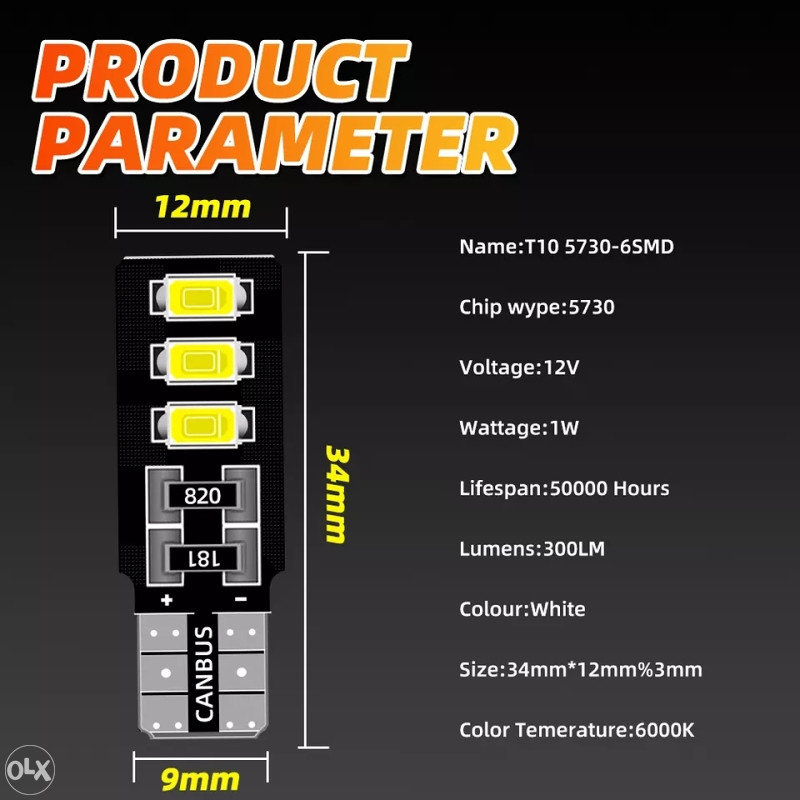 T10 ubodne Led sijalice enterijer tablice Can Bus canbu - Sijalice - OLX.ba